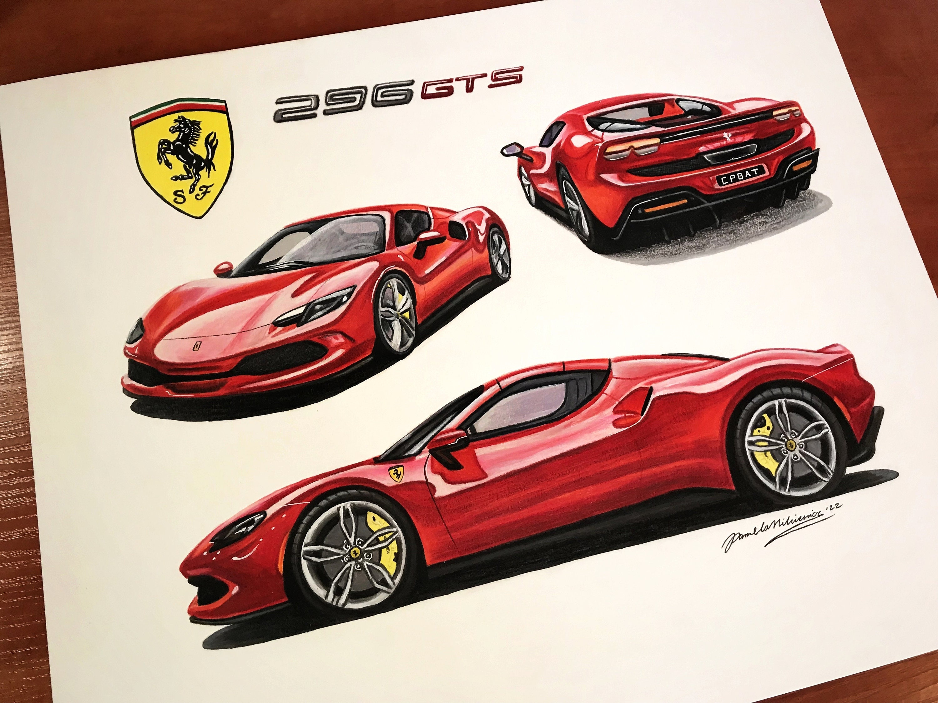 Personalized Car Drawing From Photo, Custom Automotive Art Gift - Etsy