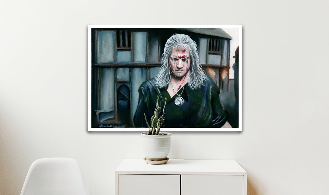 The Witcher Poster, Geralt of Rivia, Printout of the Original Handmade ...
