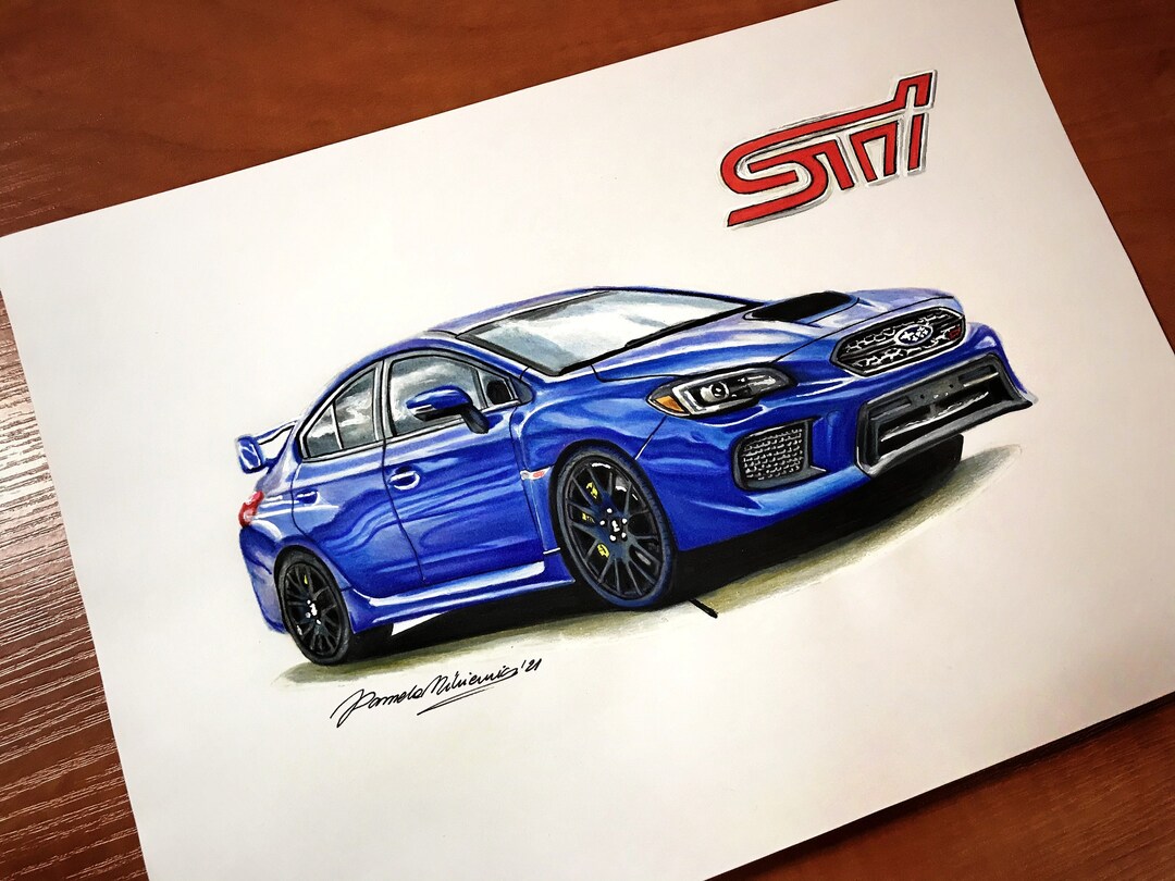 Car Drawing From Photo, Personalized Car Sketch Illustration, Custom ...