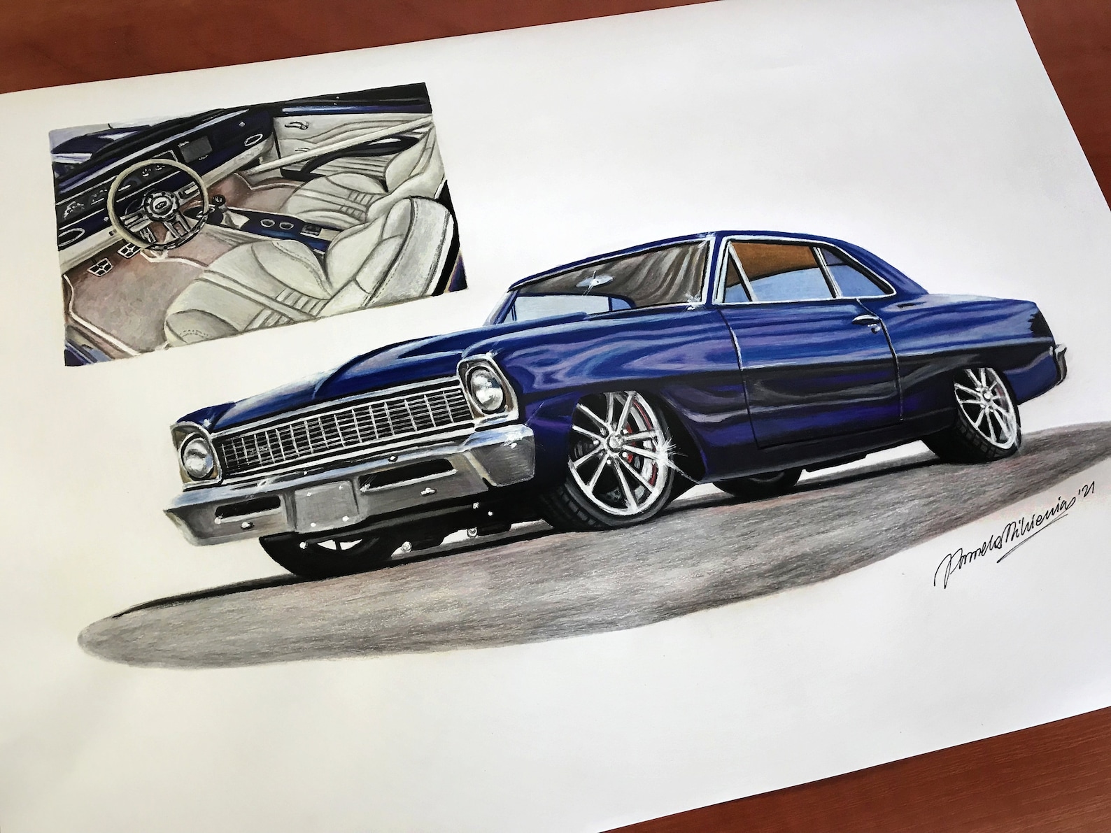 Personalized Car Drawing, Custom Car Portrait, Original Artwork Gift - Etsy
