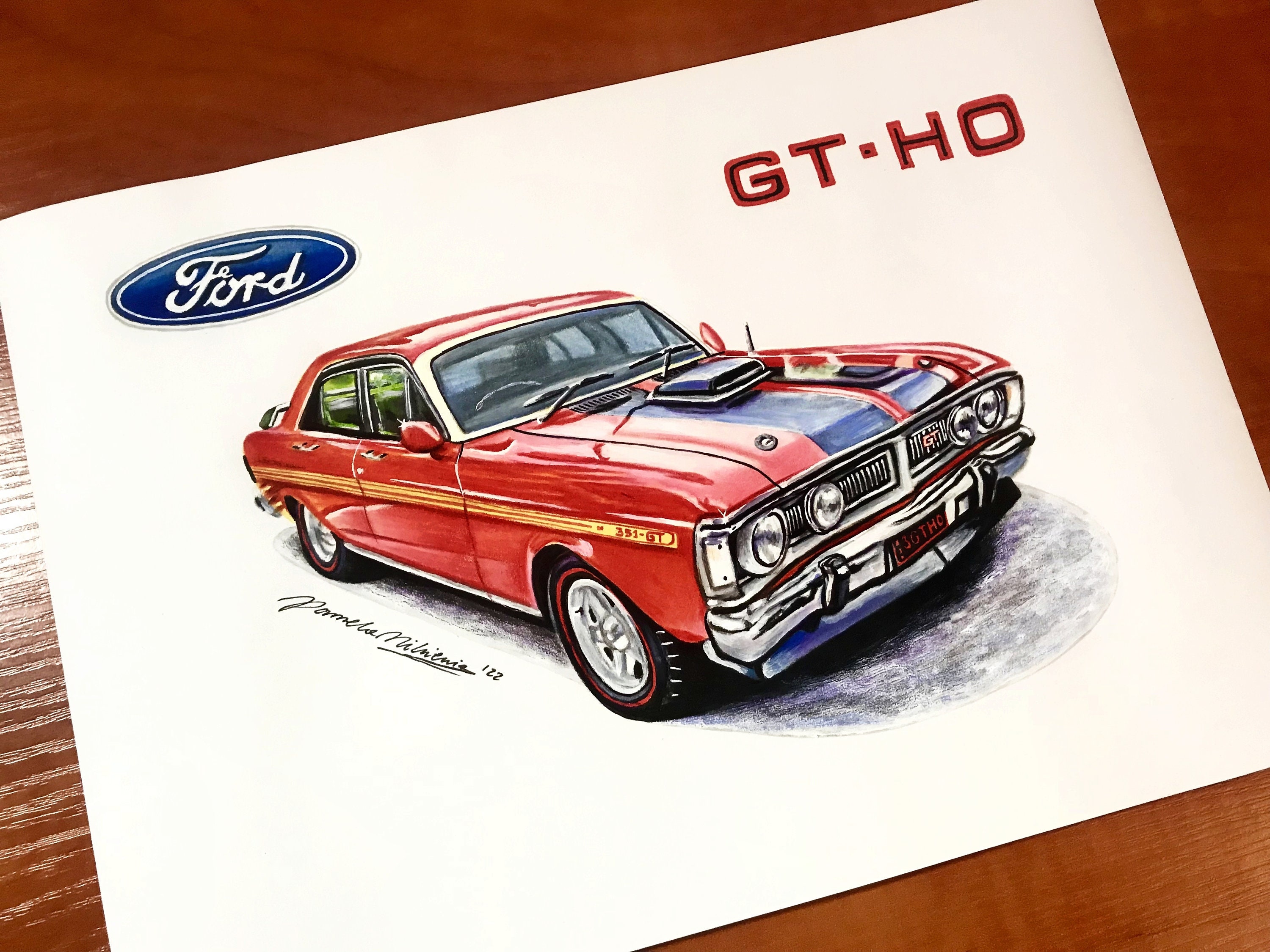 Personalized Car Drawing, Custom Car Portrait, Original Artwork Gift - Etsy