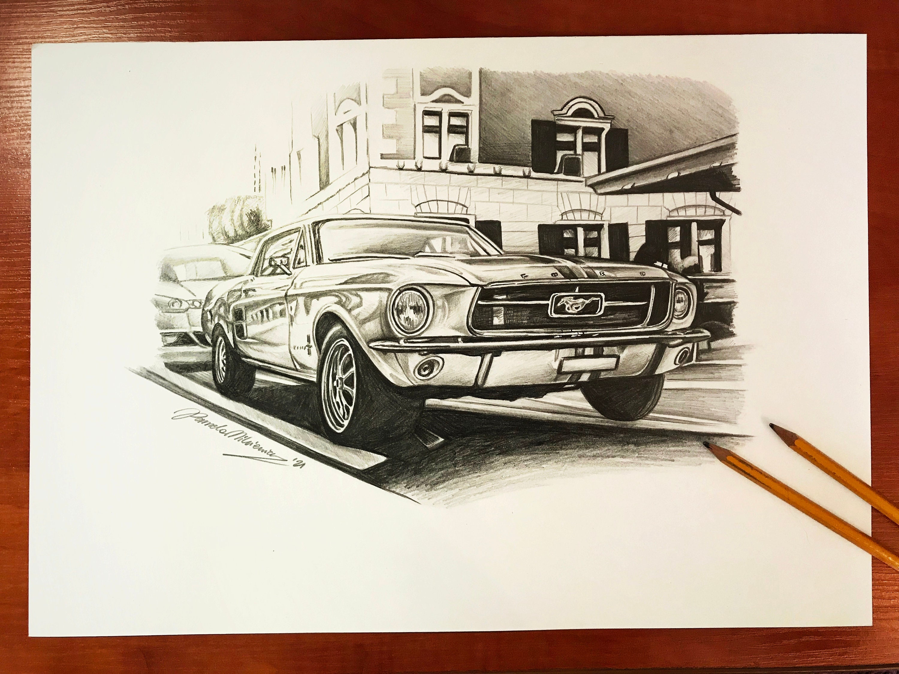 Mustang Drawing