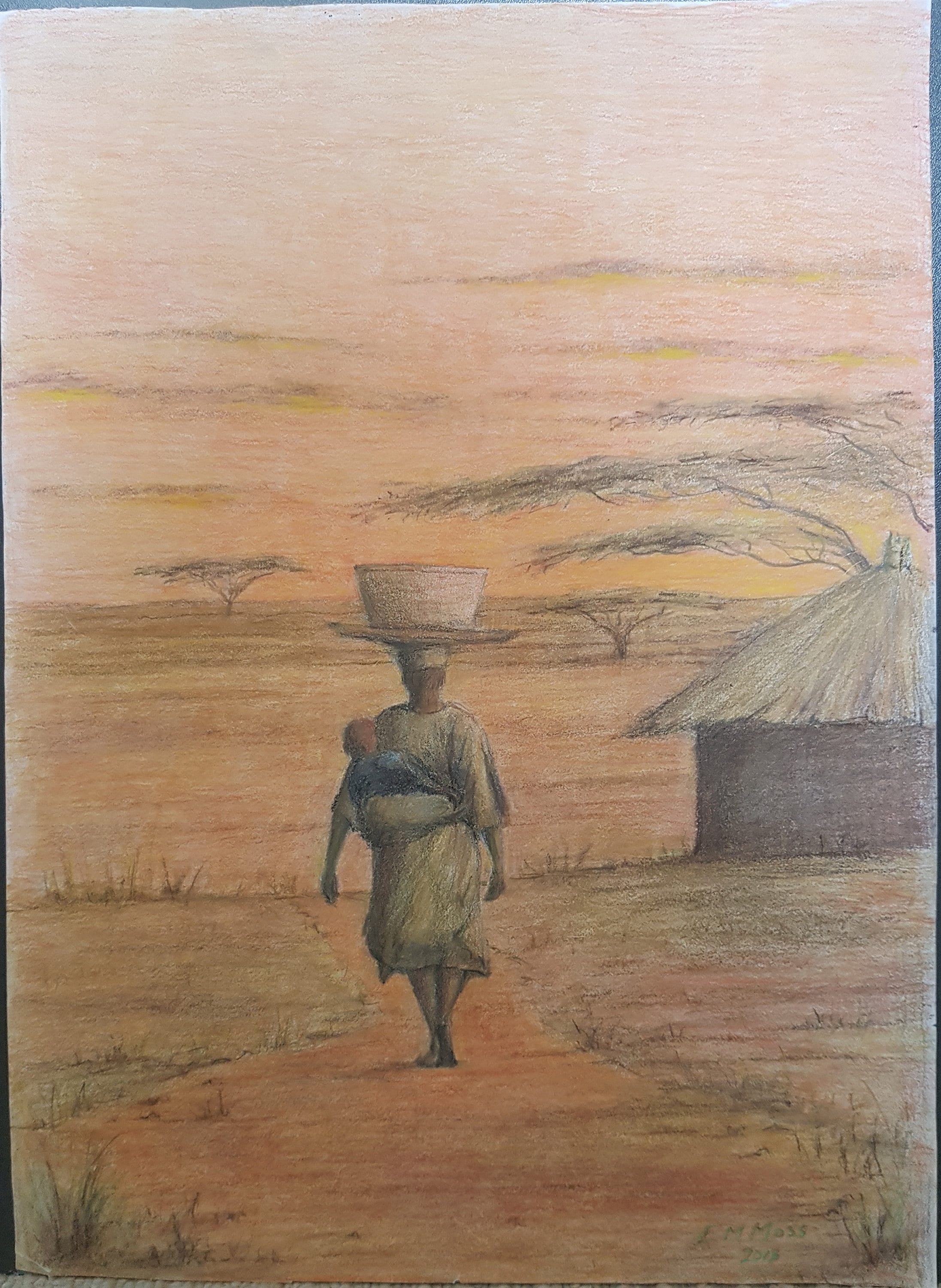 African Woman Walking on Path - Etsy
