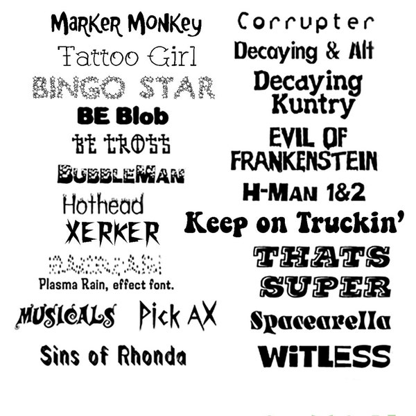 Keep on Trucking on Font - Etsy