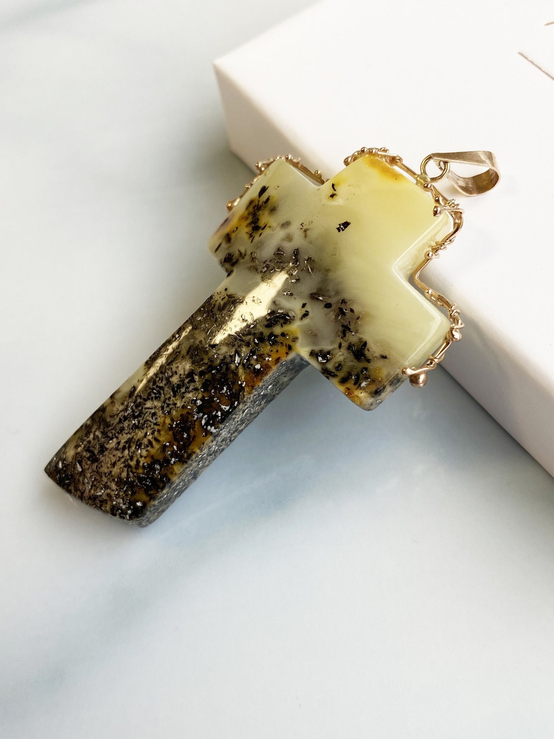 Amber Cross Gold Amber Cross 14k Rose Gold Amber Pendant - Etsy