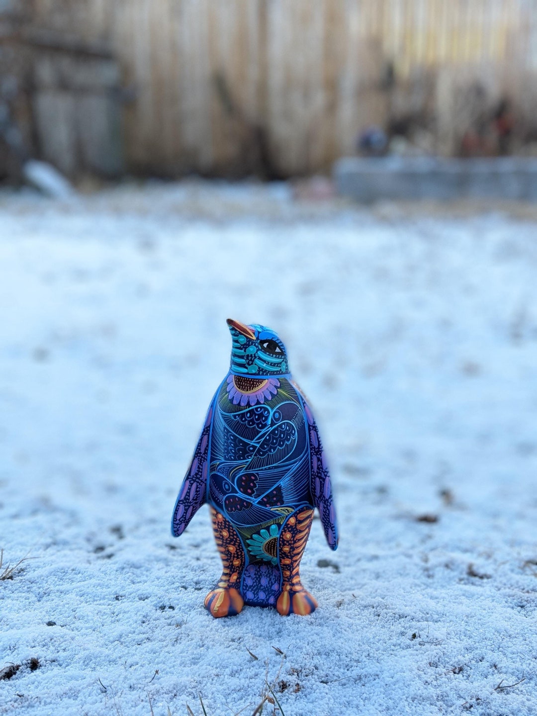Penguin, Whimsical Bird, Winter Decor, Home Decor, Mexican Art - Etsy