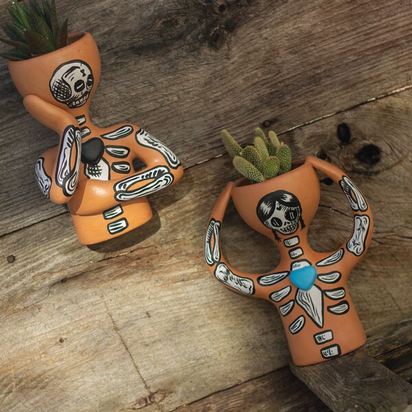 Skeleton Planter - Etsy