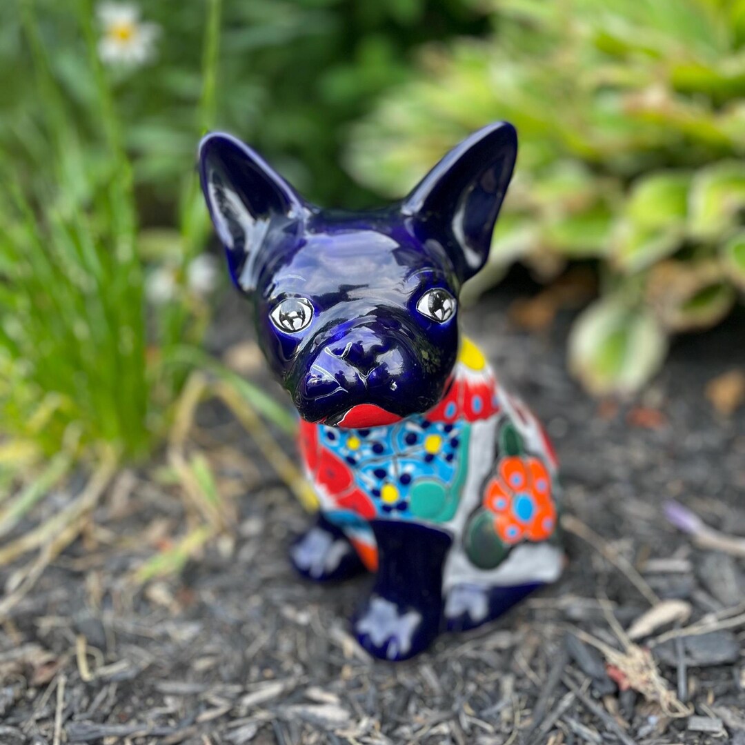 Frenchie Dog, Frenchie Art, Talavera, Dog Statue, Frenchie Gift, French ...