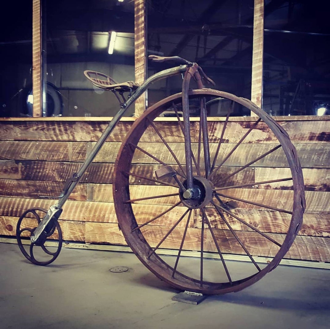 Steampunk, Penny Farthing, Big Wheel Bicycle, Metal Art Sculpture - Etsy
