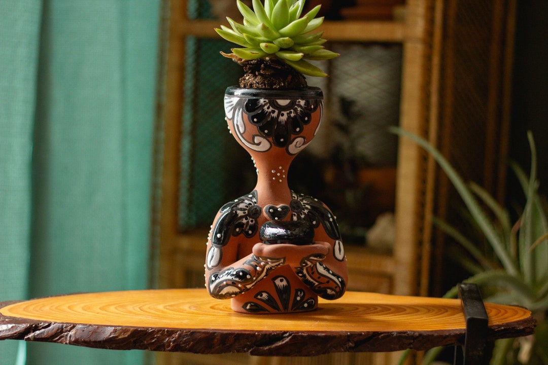 The Original Pot Head Planter Mexican Talavera Home Decor - Etsy