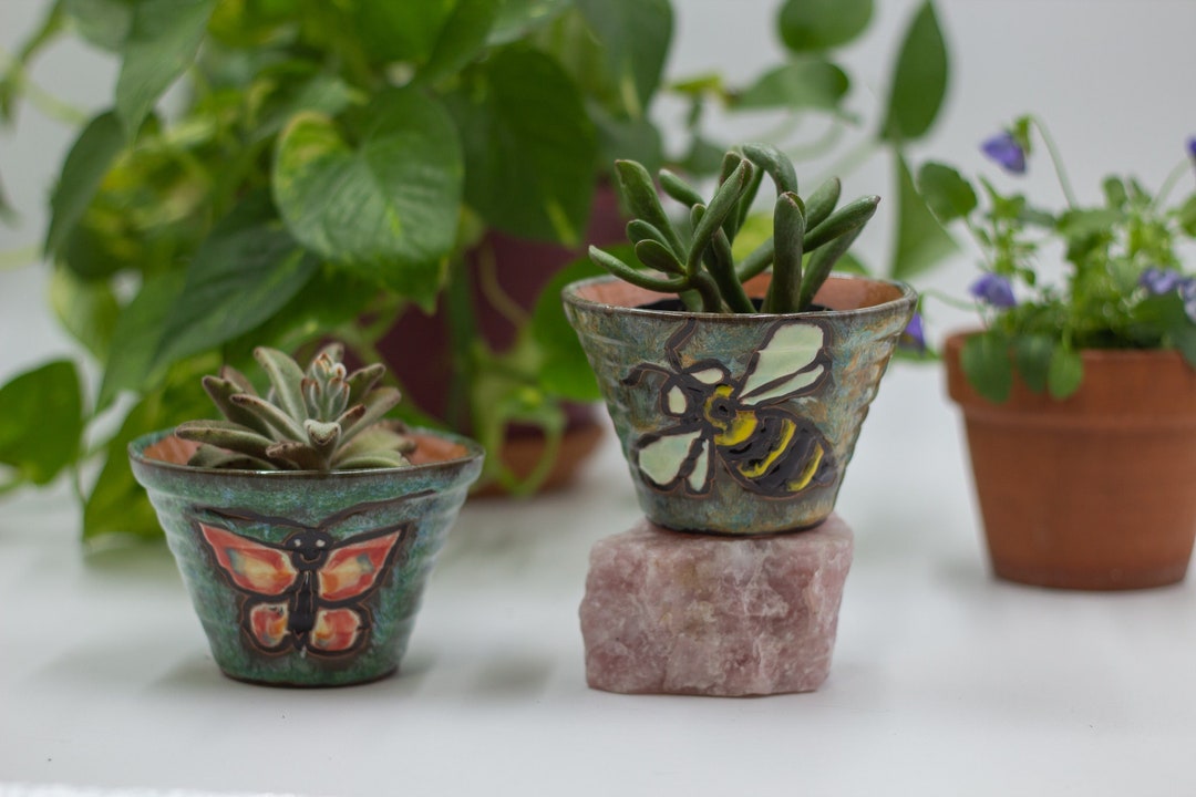 Planter Set | Butterflies and Bees | Garden Planter | Home & Garden ...