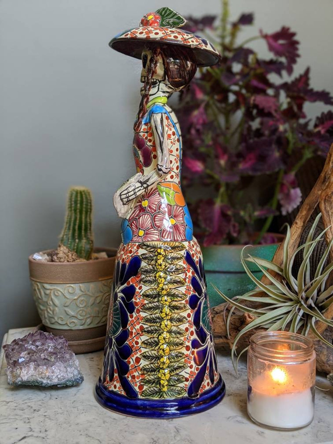 La Catrina Day of the Dead Statue La Calavera Art Mexican | Etsy