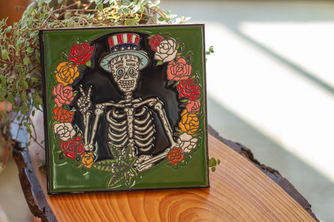 Uncle Sam Weed 60's Vibes Decorative Tile Unique - Etsy