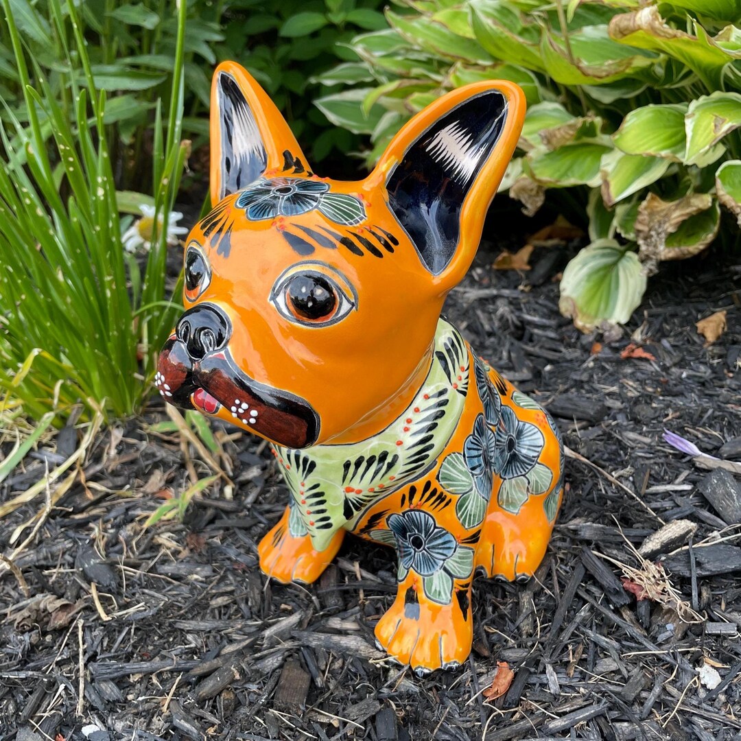 Frenchie Dog, Frenchie Art, Talavera, Dog Statue, Frenchie Gift, French ...