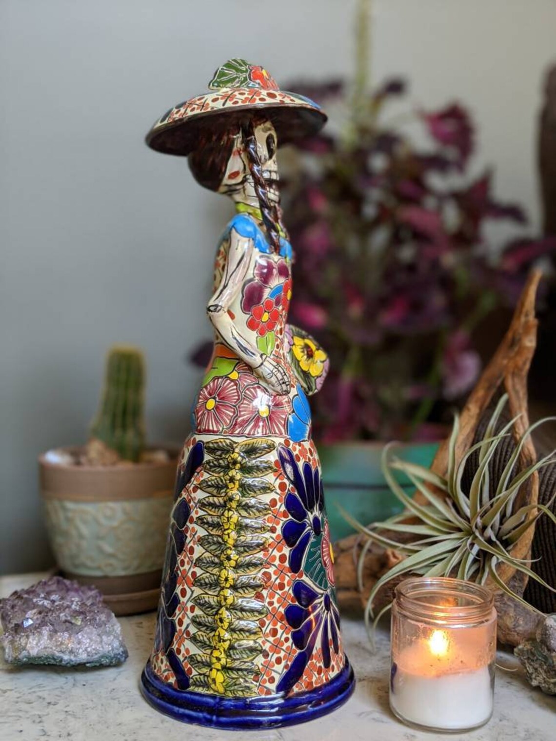 La Catrina Day of the Dead Statue La Calavera Art Mexican | Etsy