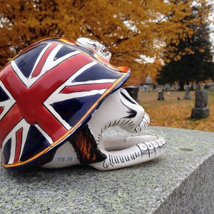 Union Jack Skull Sculpture Mexican Decor Home Decor Gifts for Him - Etsy