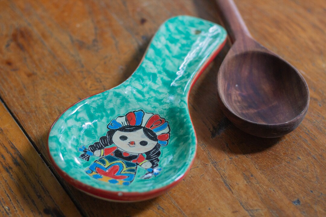 Spoon Rest | Maria Doll | Mexican Kitchenware | Unique Gift Idea - Etsy