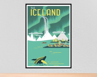 Iceland poster | Etsy