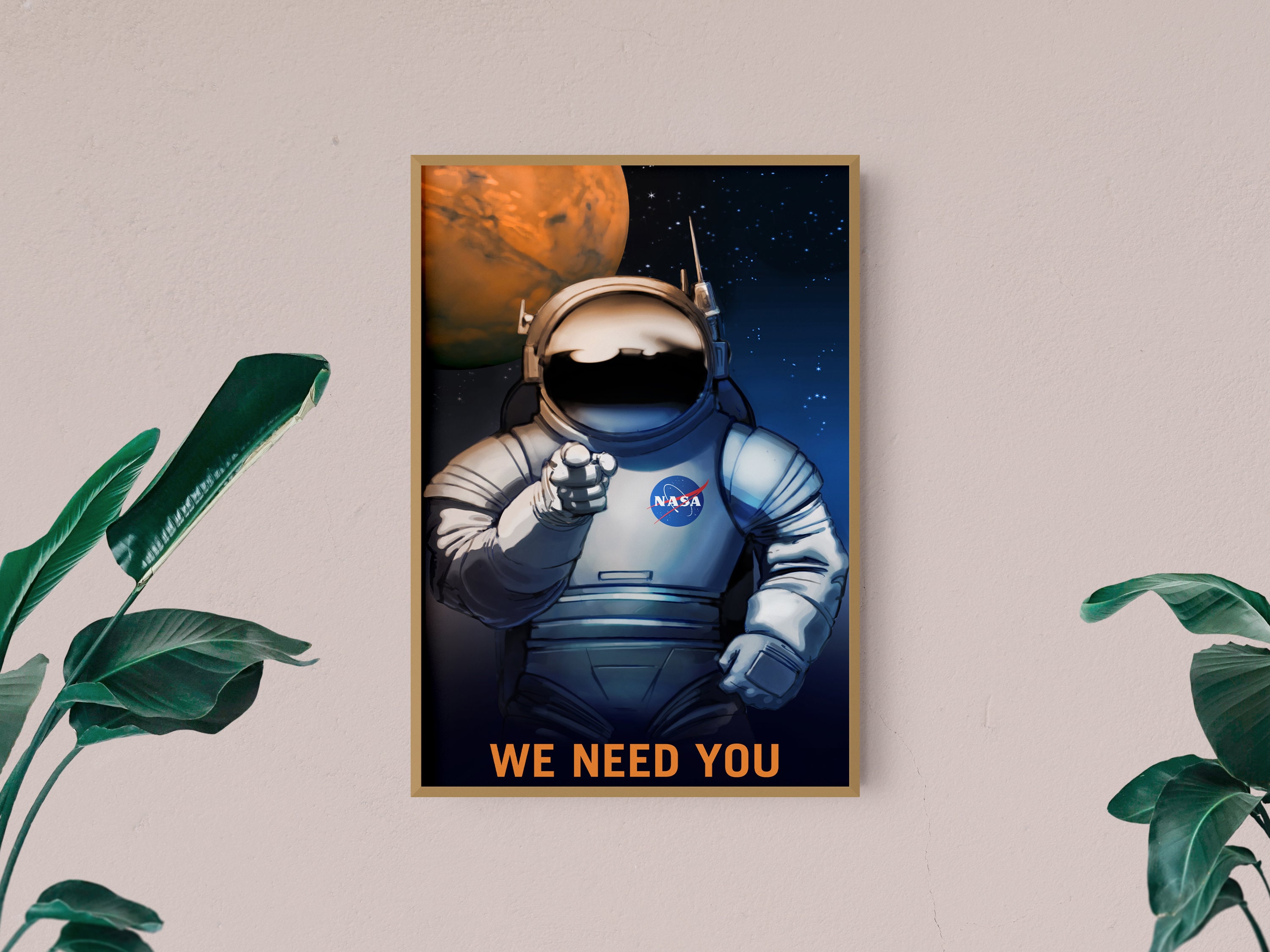 Retro Space Poster NASA Space Poster we Need You - Etsy UK