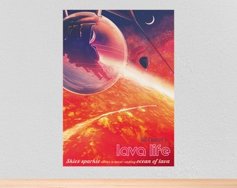 Retro Space Poster NASA Space Tourism Advert Poster of | Etsy