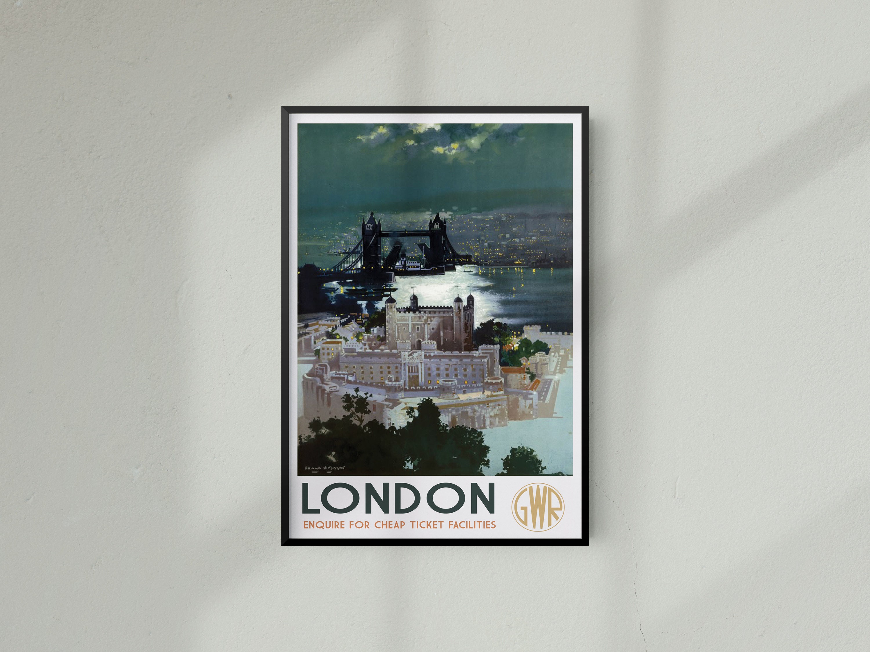 Vintage Travel British Rail Poster London Vintage British - Etsy