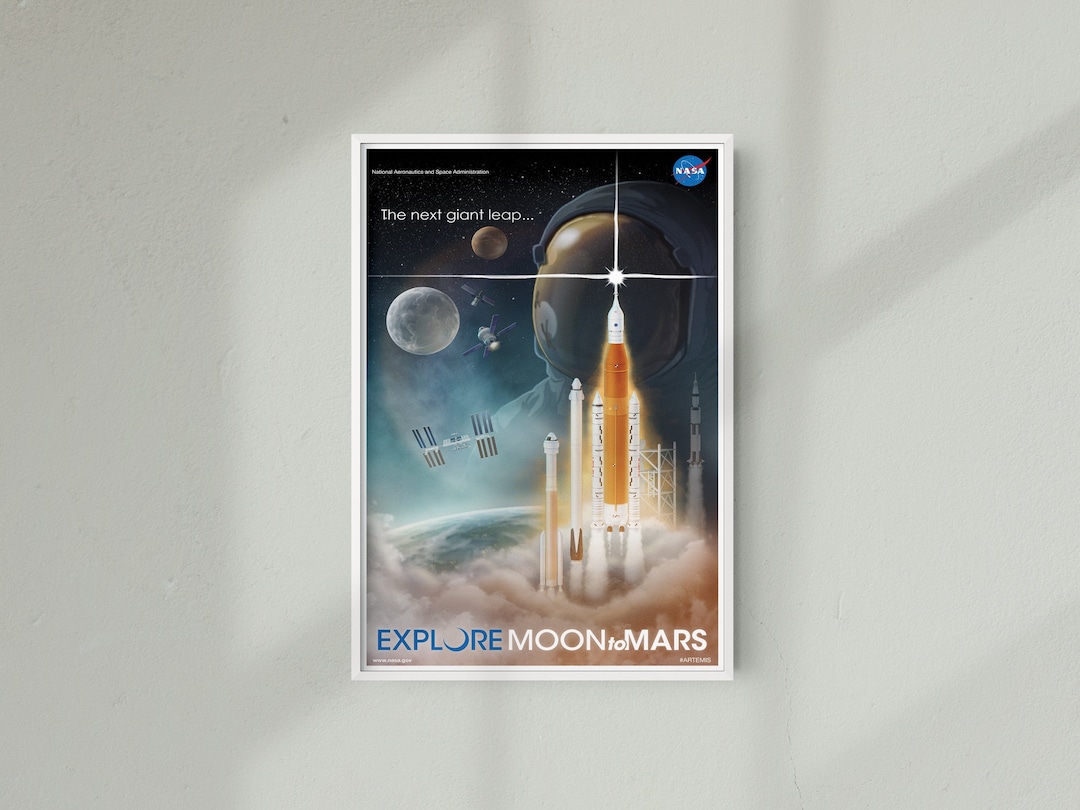 NASA Artemis Mission Poster, NASA Moon Mission Poster, NASA Space Print ...