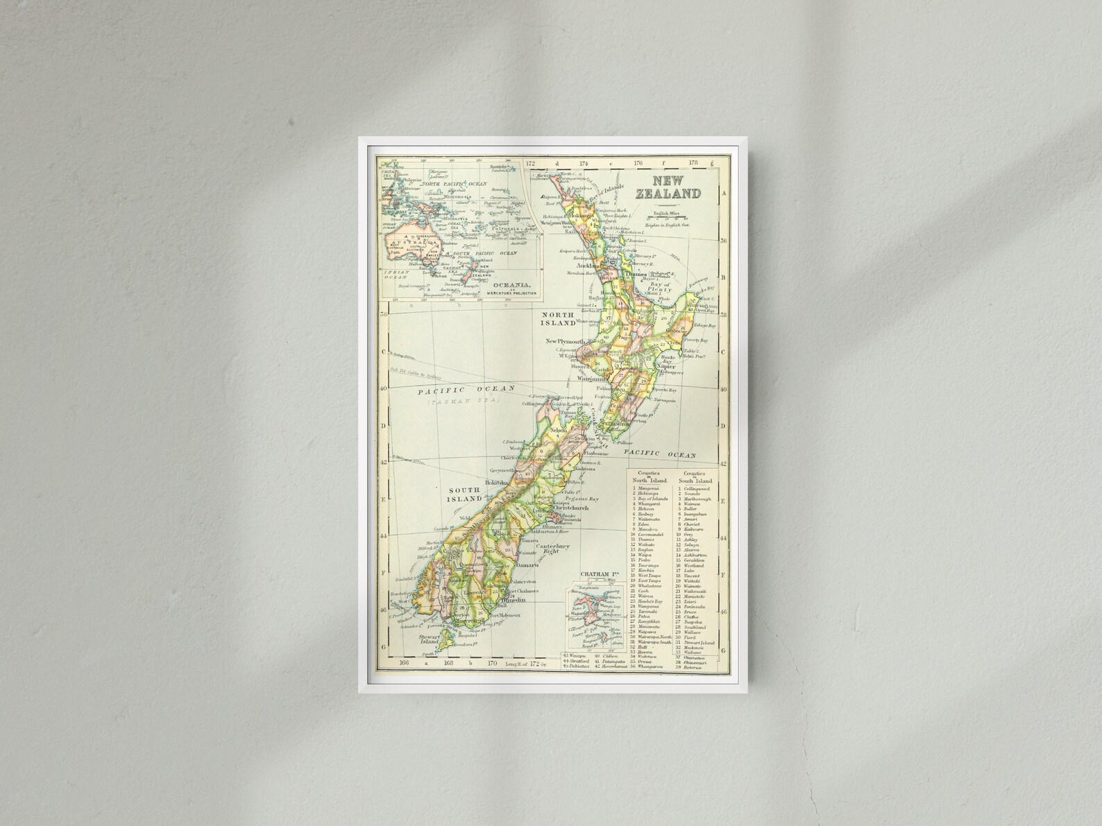 Vintage Historical Map of New Zealand Vintage Historic Map - Etsy UK