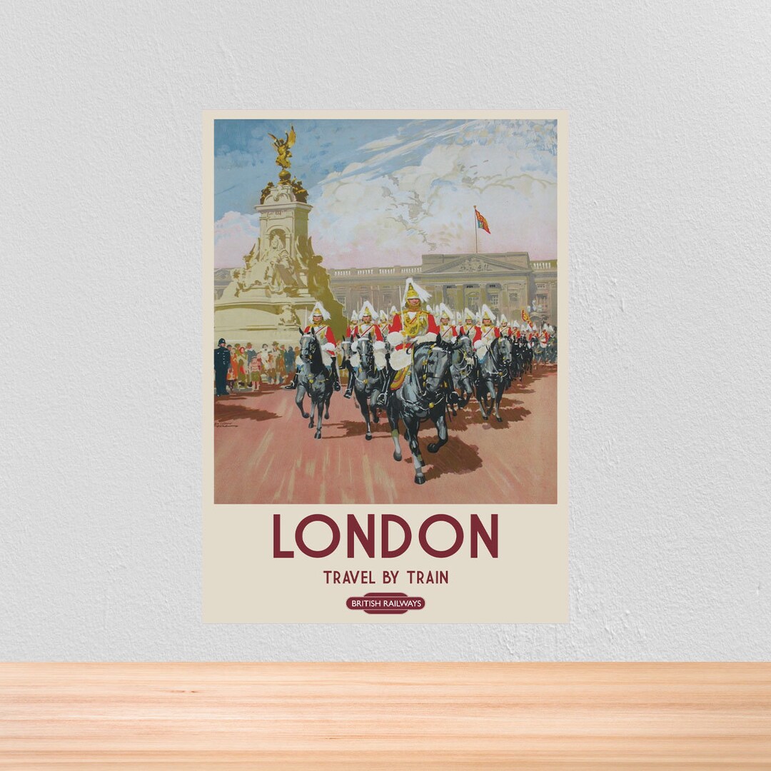 Vintage Travel British Rail Poster London, Vintage British Rail Travel ...