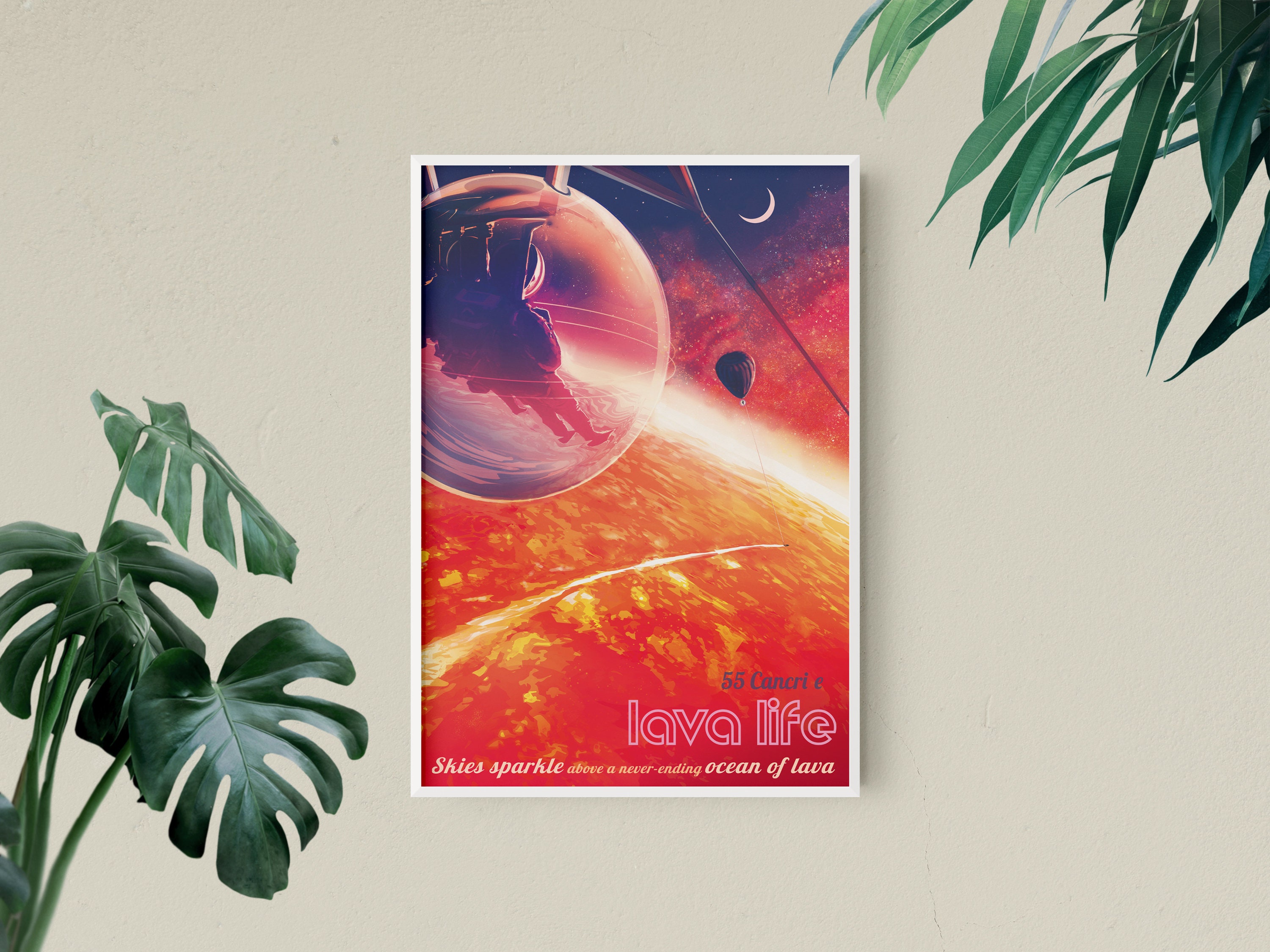 Retro Space Poster NASA Space Tourism Advert Poster of Cancri - Etsy