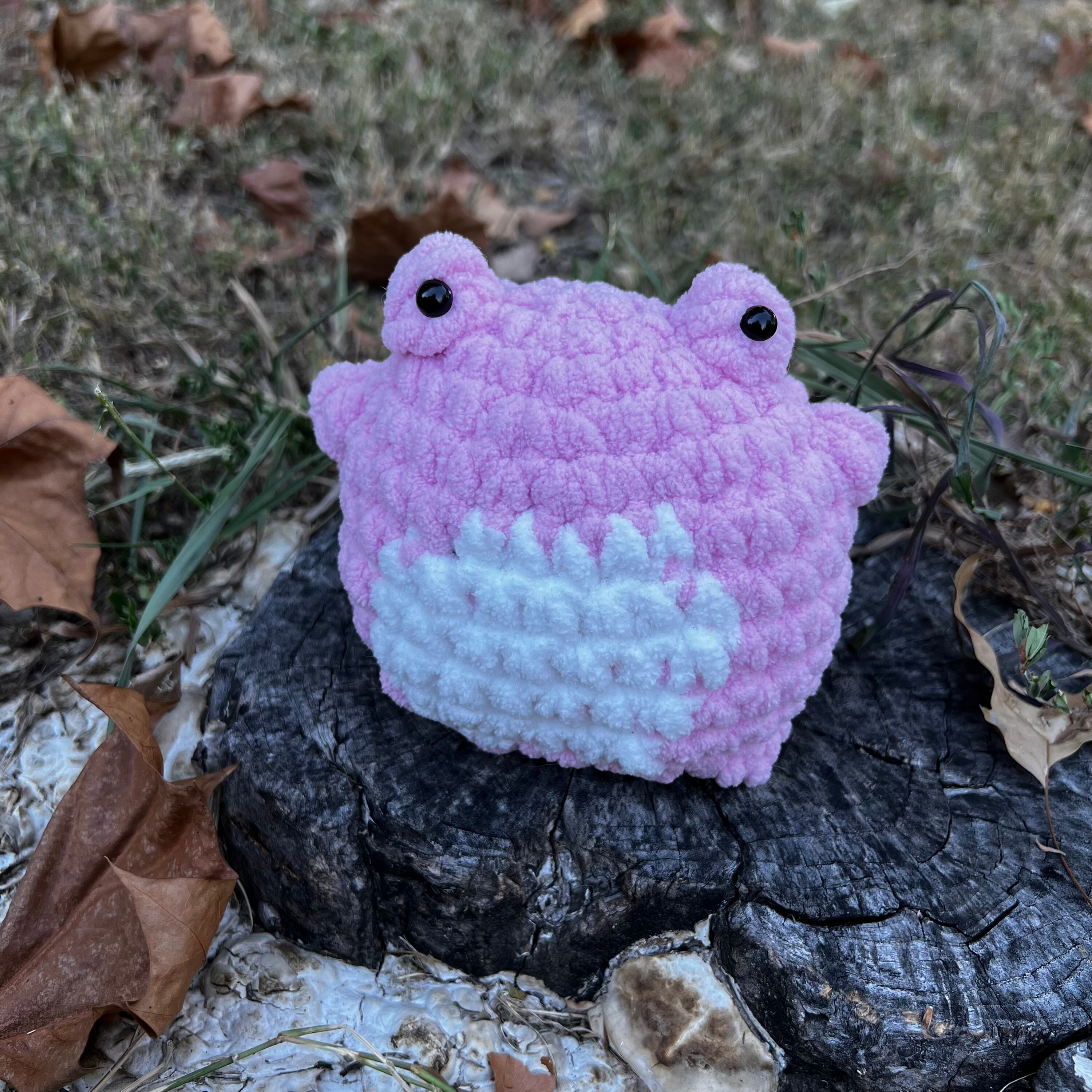 Emotional Support Frogs, Crochet Frog Plushies, Stuffie, Cottagecore ...