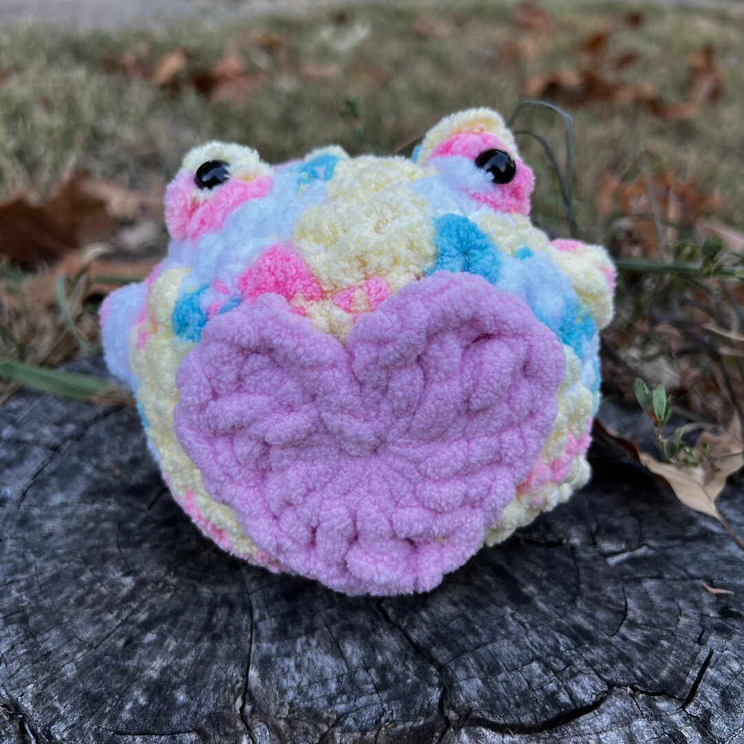 Emotional Support Frogs, Crochet Frog Plushies, Stuffie, Cottagecore ...