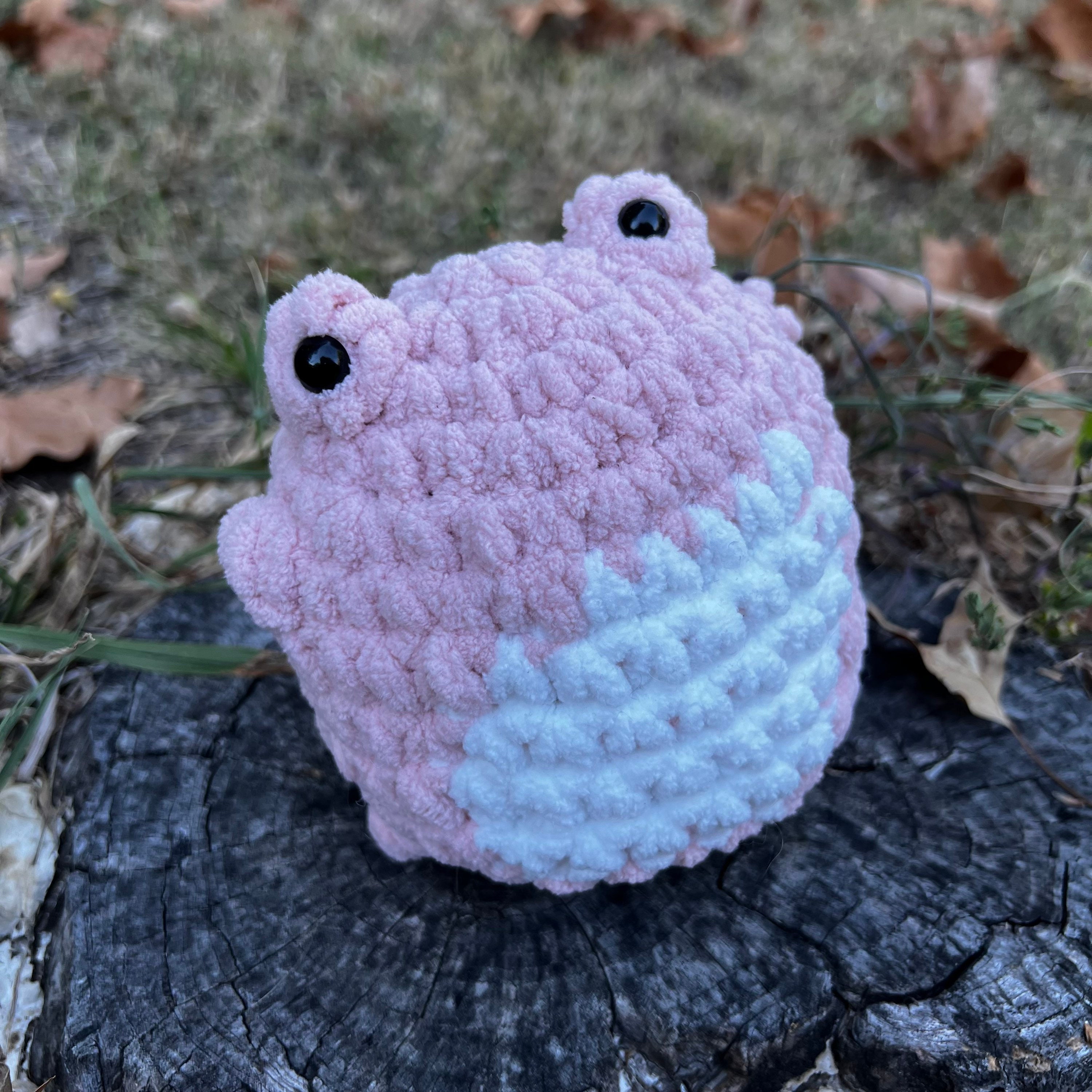 Emotional Support Frogs, Crochet Frog Plushies, Stuffie, Cottagecore ...