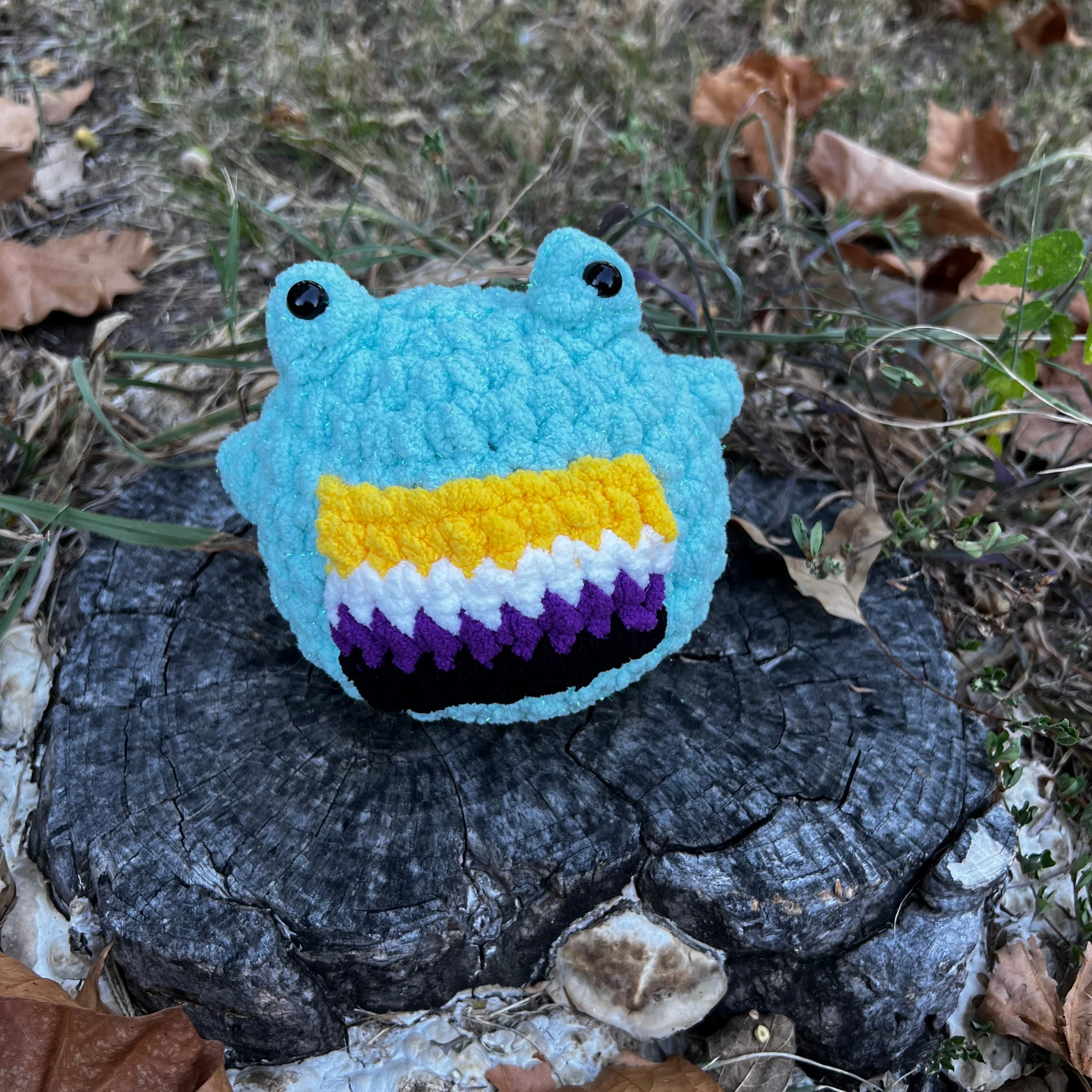 Emotional Support Frogs, Crochet Frog Plushies, Stuffie, Cottagecore ...