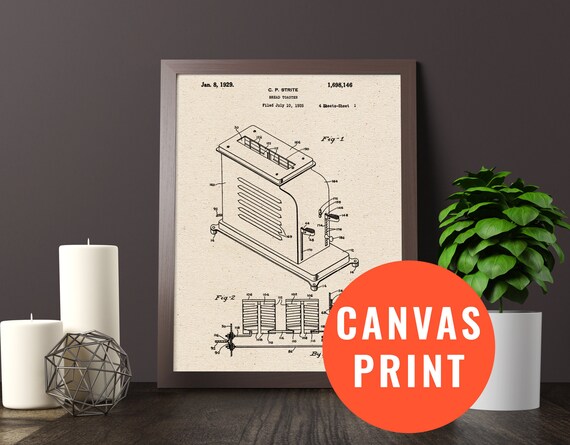 Bread Toaster Original Drawings Patent Printwall Art - Etsy