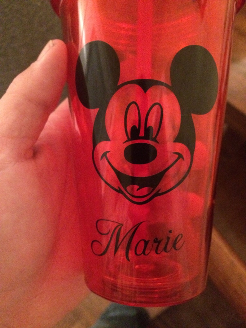 Mickey Cup/yeti Decal With Name - Etsy
