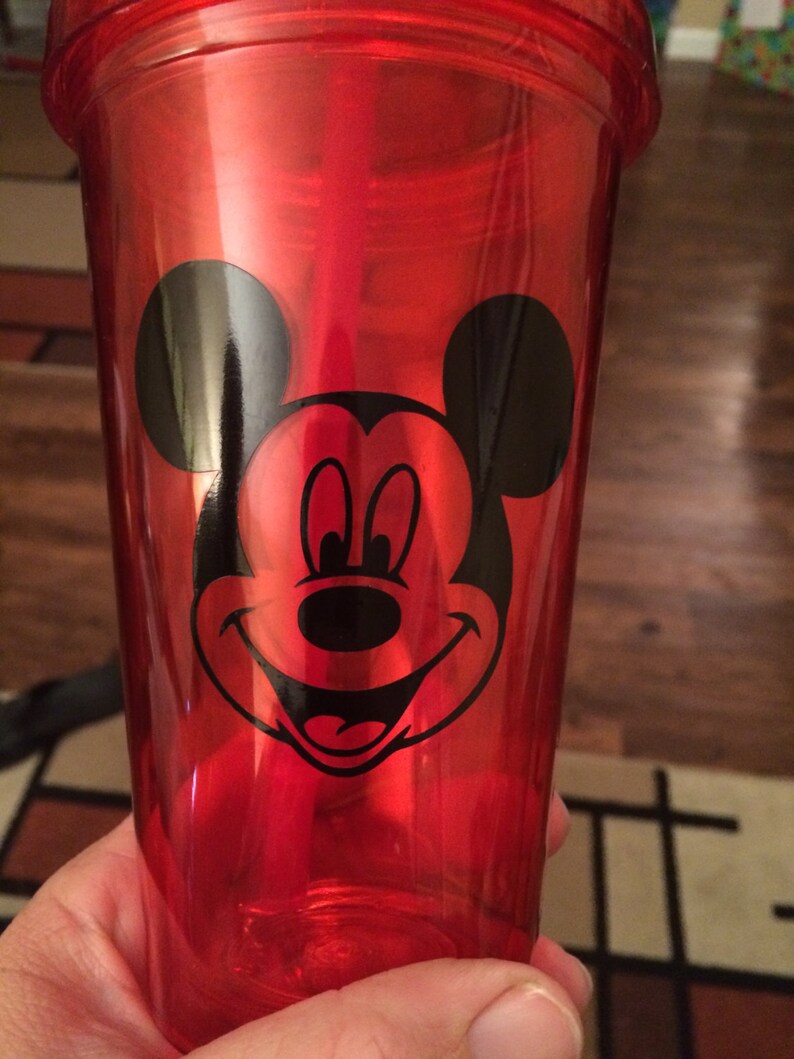 Mickey Cup/yeti Decal With Name | Etsy