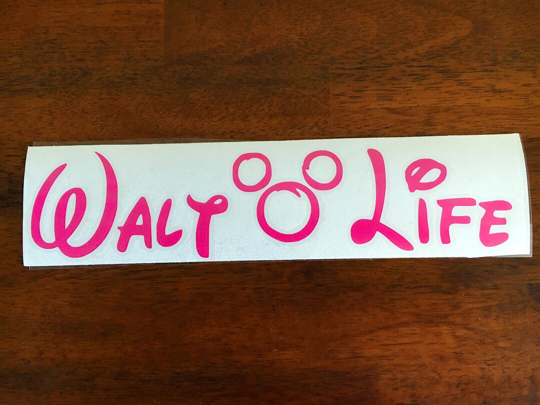 Disney walt Life Car Decal - Etsy