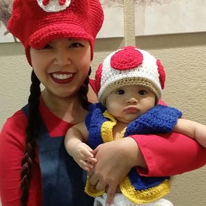 Crochet Mushroom Beanie: Super Mario Bros. Toad Inspired Costume - Etsy