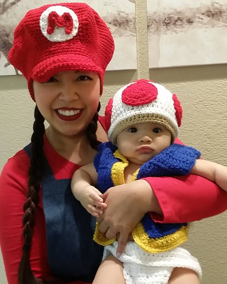 Crochet Mushroom Beanie: Super Mario Bros. Toad Inspired Costume - Etsy UK