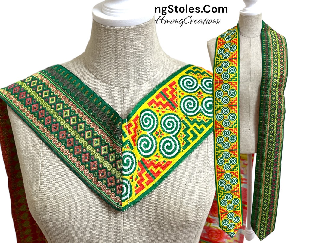 X | D39.99 | Hmongstoles.com | Hmong Graduation Stole | Not Lined ...