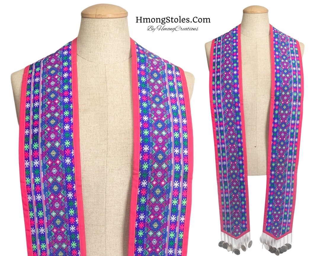 64.99 Hmongstoles.com Hmong Graduation Stole Not Lined Machine ...