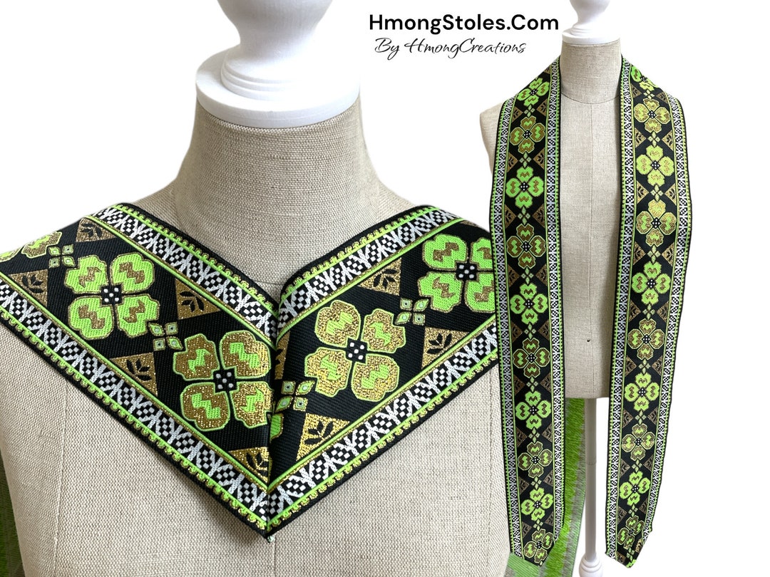 X D39.99 Hmongstoles.com Hmong Graduation Stole Not Lined Machine ...