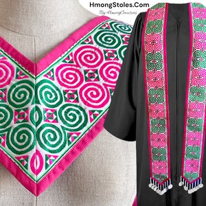 P64.99 Hmongstoles.com Hmong Graduation Stole Lined With Coins Add ...
