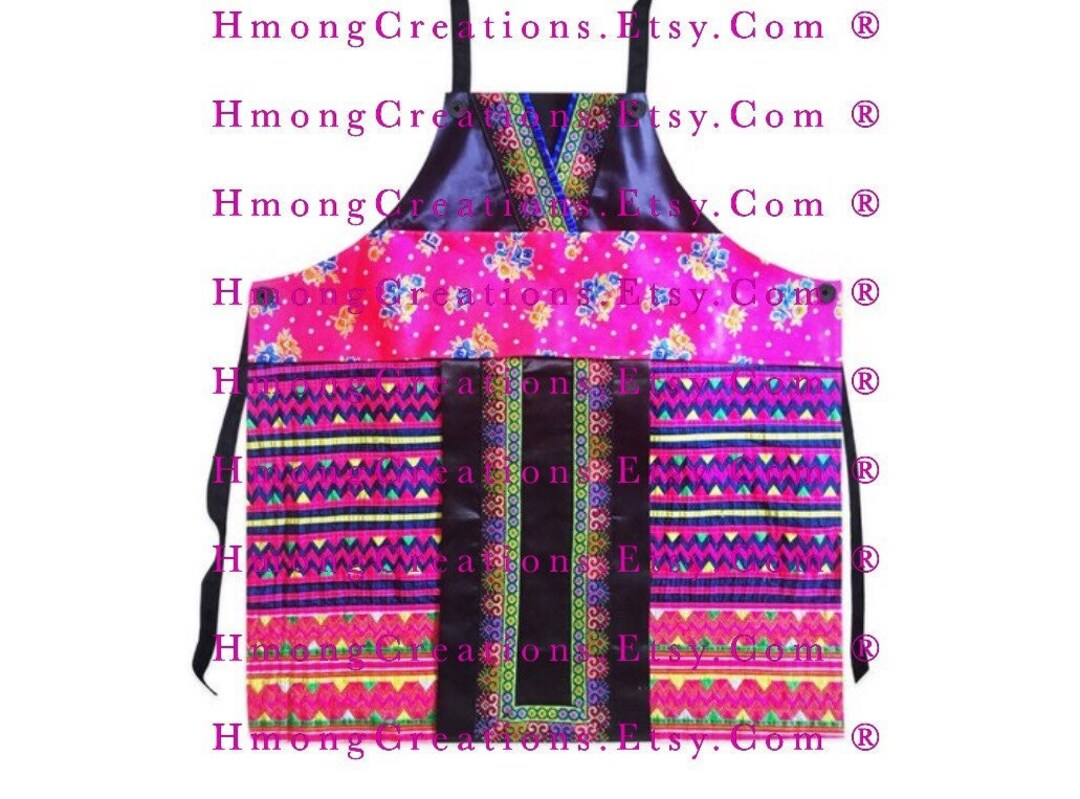 Hmongaprons.com Hmong Apron Hmong Outfit No Pockets - Etsy