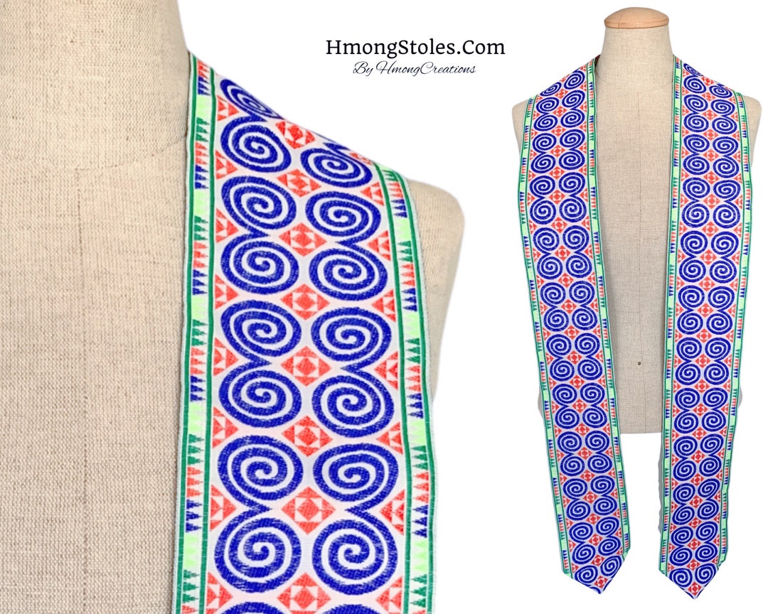 39.99 | Hmongstoles.com | Hmong Graduation Stole - Not Lined ...