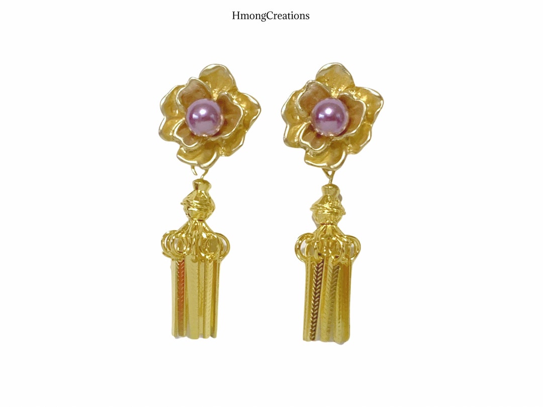 Hmong Earrings Money 3 Hmong Charms Hmong Creations Hmongcreations.etsy ...