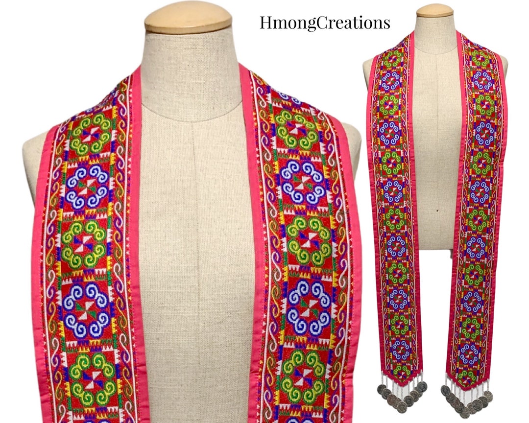 64.99 Hmongstoles.com Hmong Graduation Stole Not Lined Machine ...