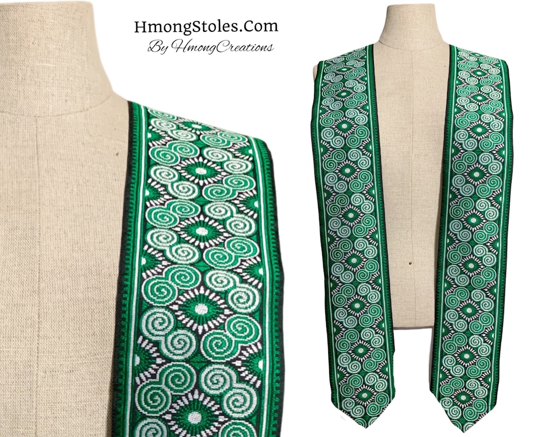 New39.99 Hmong Graduation Stole Hmongstoles.com Not Lined Machine ...