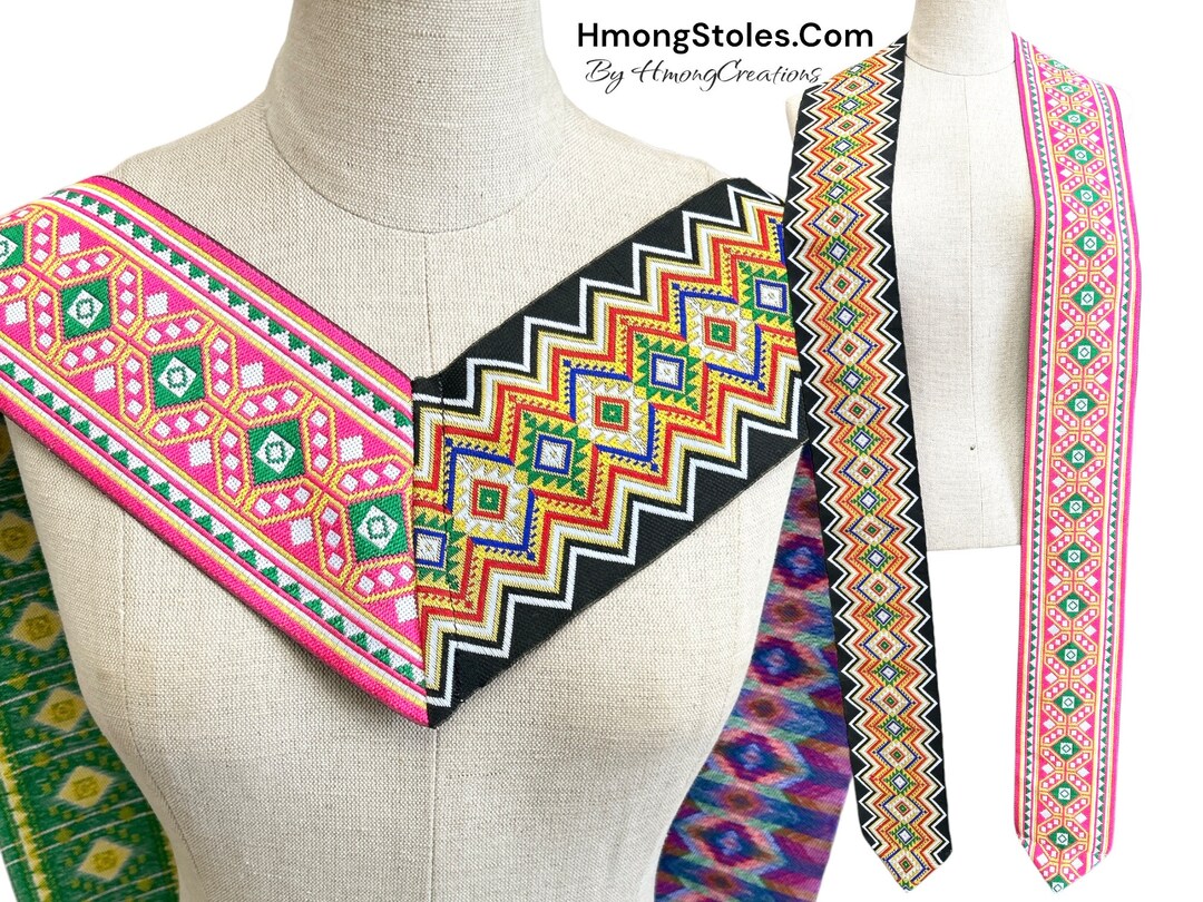 39.99 | Hmongstoles.com | Hmong Graduation Stole | Not Lined | Machine ...