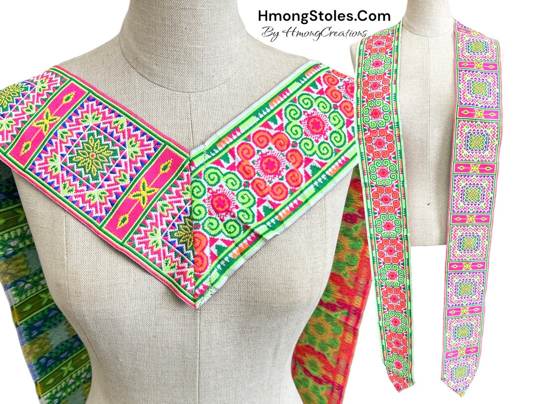 39.99 | Hmongstoles.com | Hmong Graduation Stole | Not Lined | Machine ...